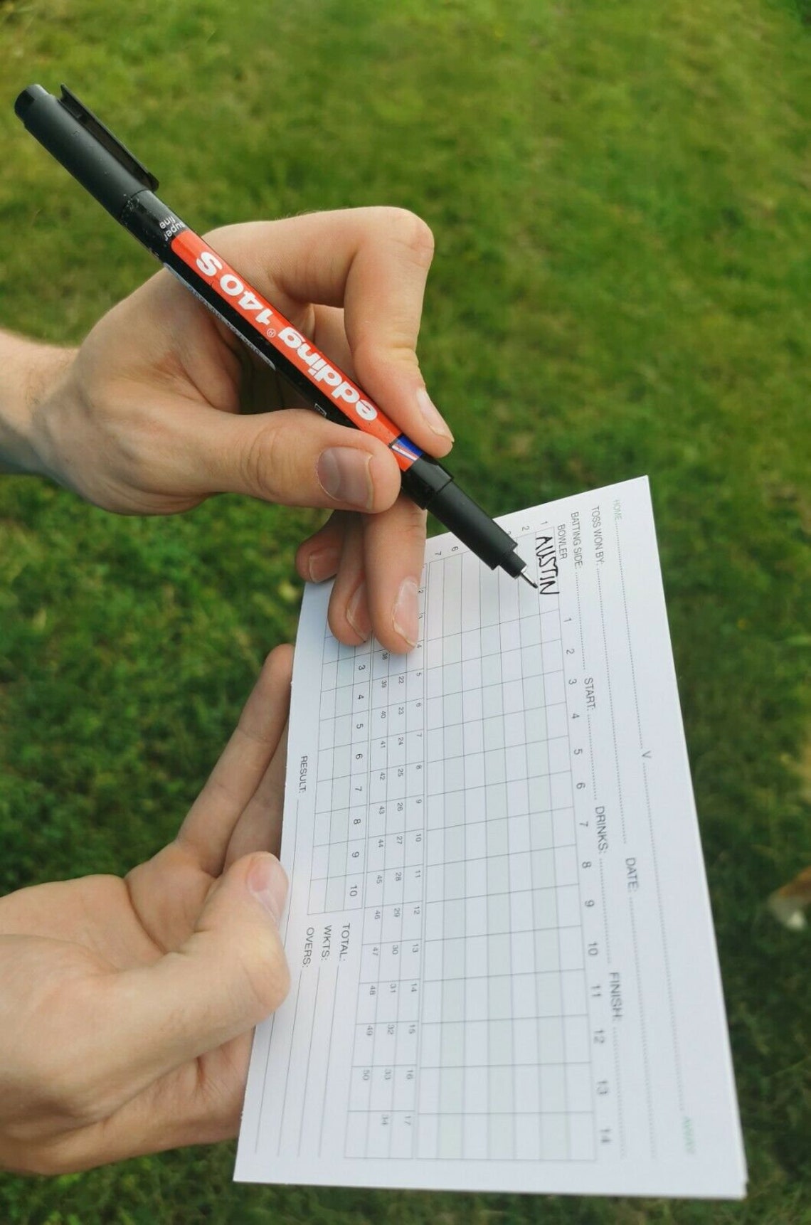 Cricket Umpire Score Cards 50 Overs Score Sheets Referee - Etsy UK