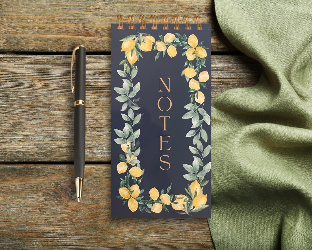 Large Spiral Notepad With 60 Pages for Grocery and To-do Lists - Lemon ...