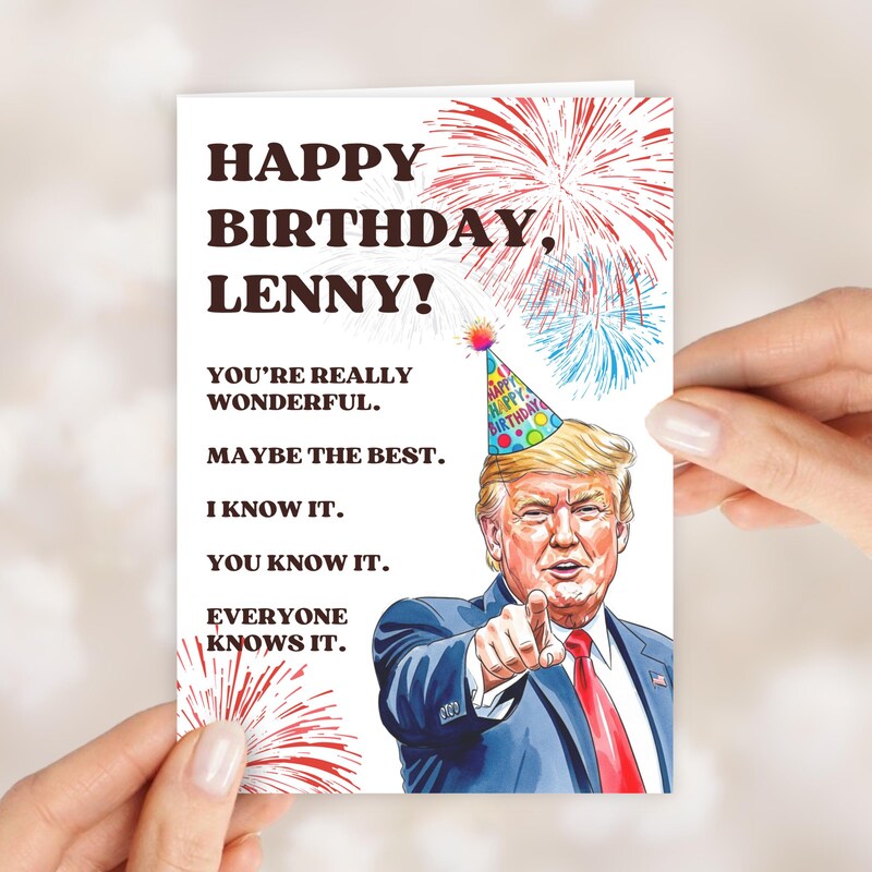Donald Trump Birthday Cards - Etsy