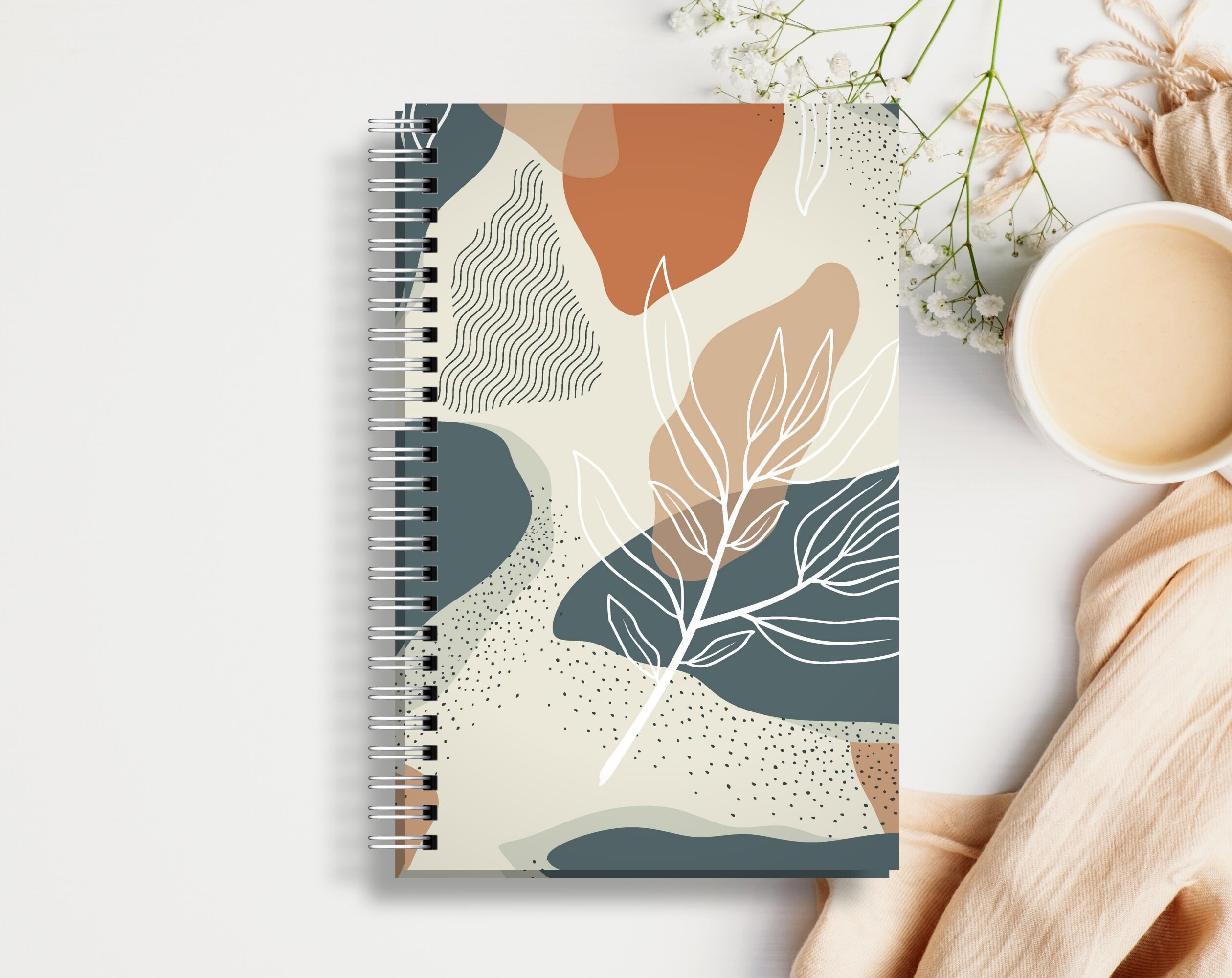 Hardcover Spiral Notebook Earthy Boho - Etsy