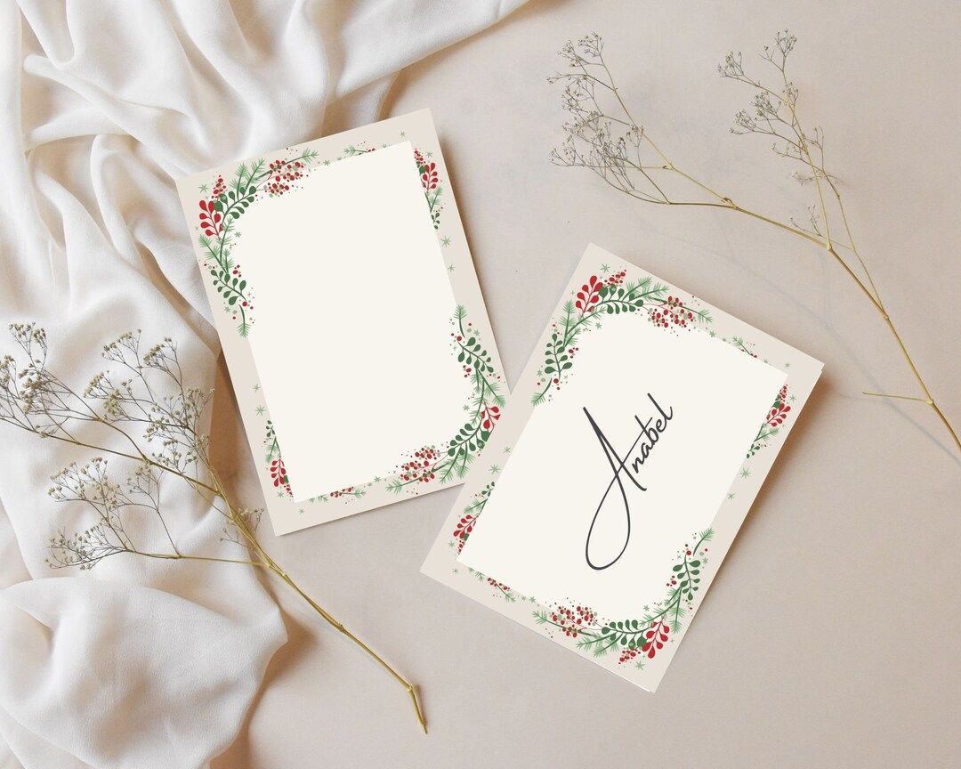 Printable Name & Place Cards JA7368 - Etsy