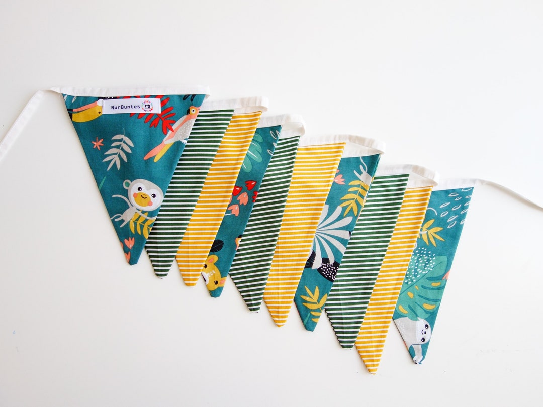 Bunting Children's Rooms and Party Decoration. Garland Jungle: 118.11 ...