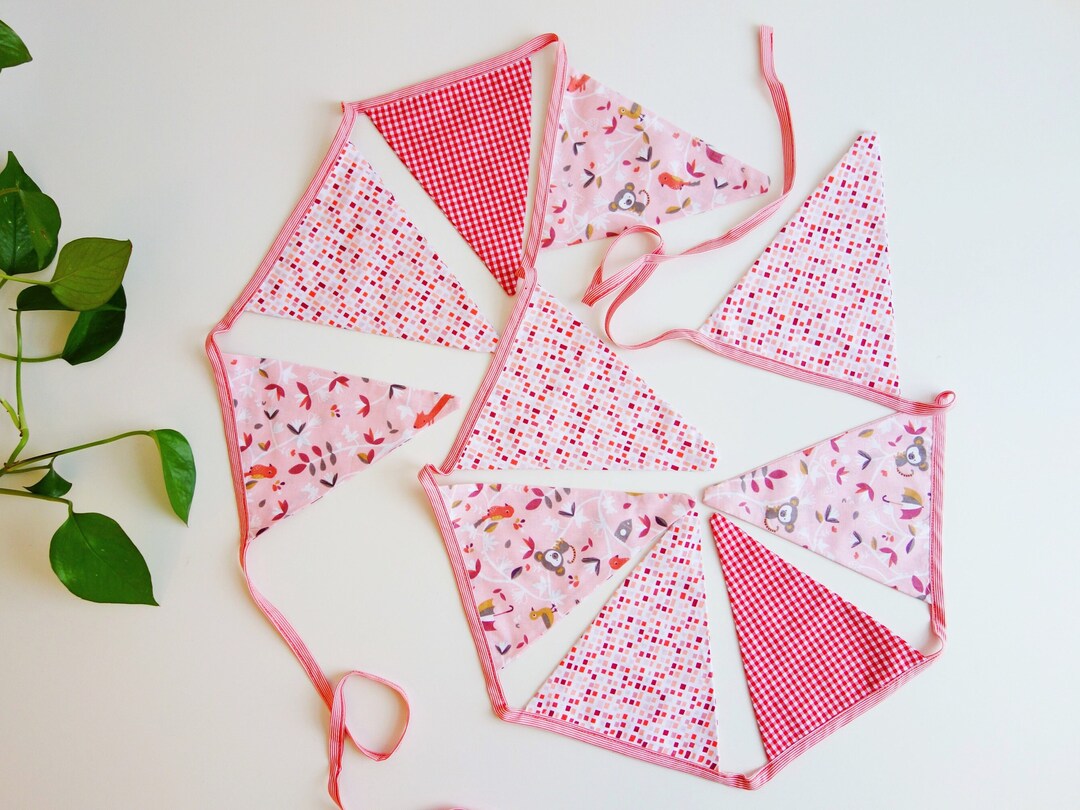 Pennant Chain Birthday Squirrel. Fabric Garland Children's Room ...