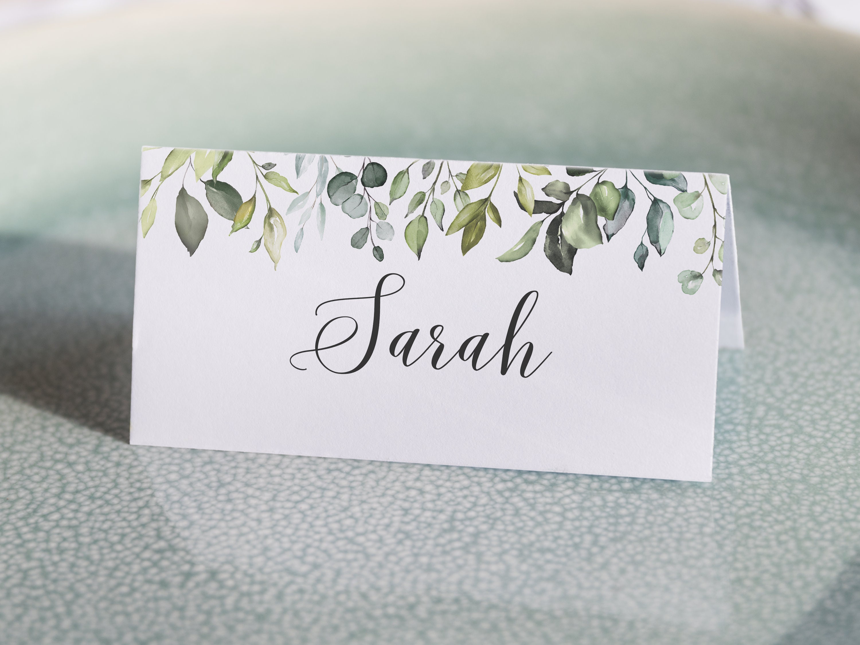 6 X Personalised Wedding Name Place Settings/cards-part of Our - Etsy