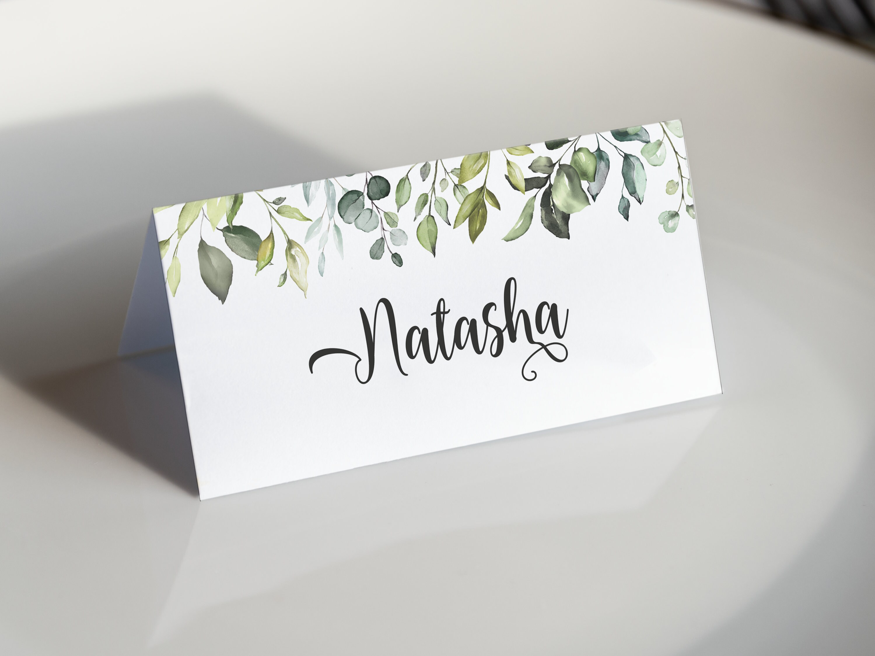 6 X Personalised Wedding Name Place Settings/cards-part of Our - Etsy