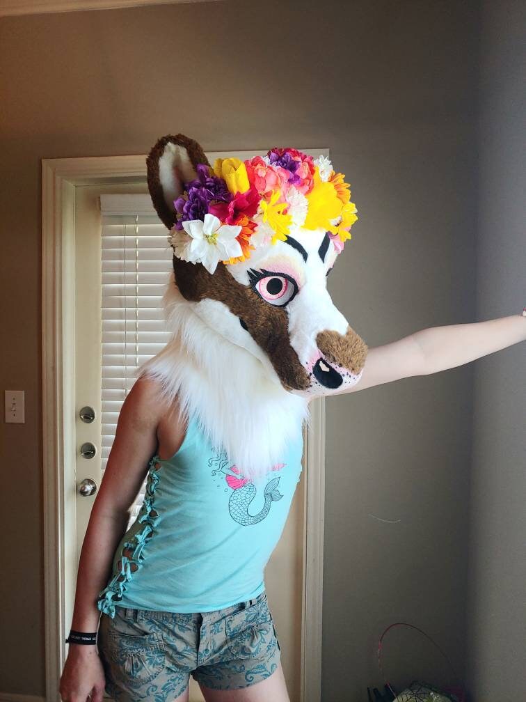 Crown Only No Fursuit Head Colorful Handcrafted Fursuit Flower | Etsy