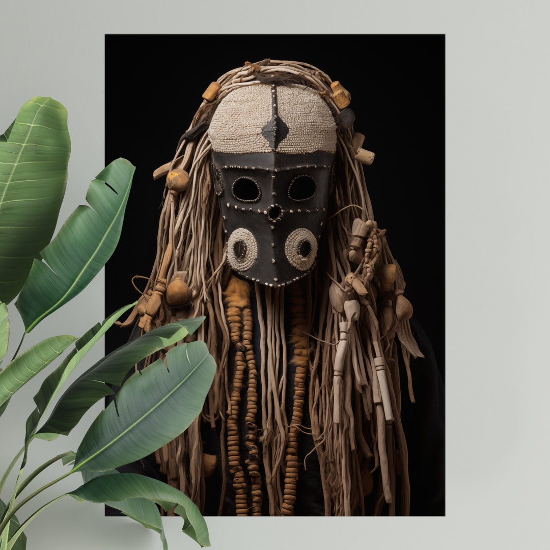 African Tribal Mask Printable Art DIGITAL DOWNLOAD Photography Artwork ...