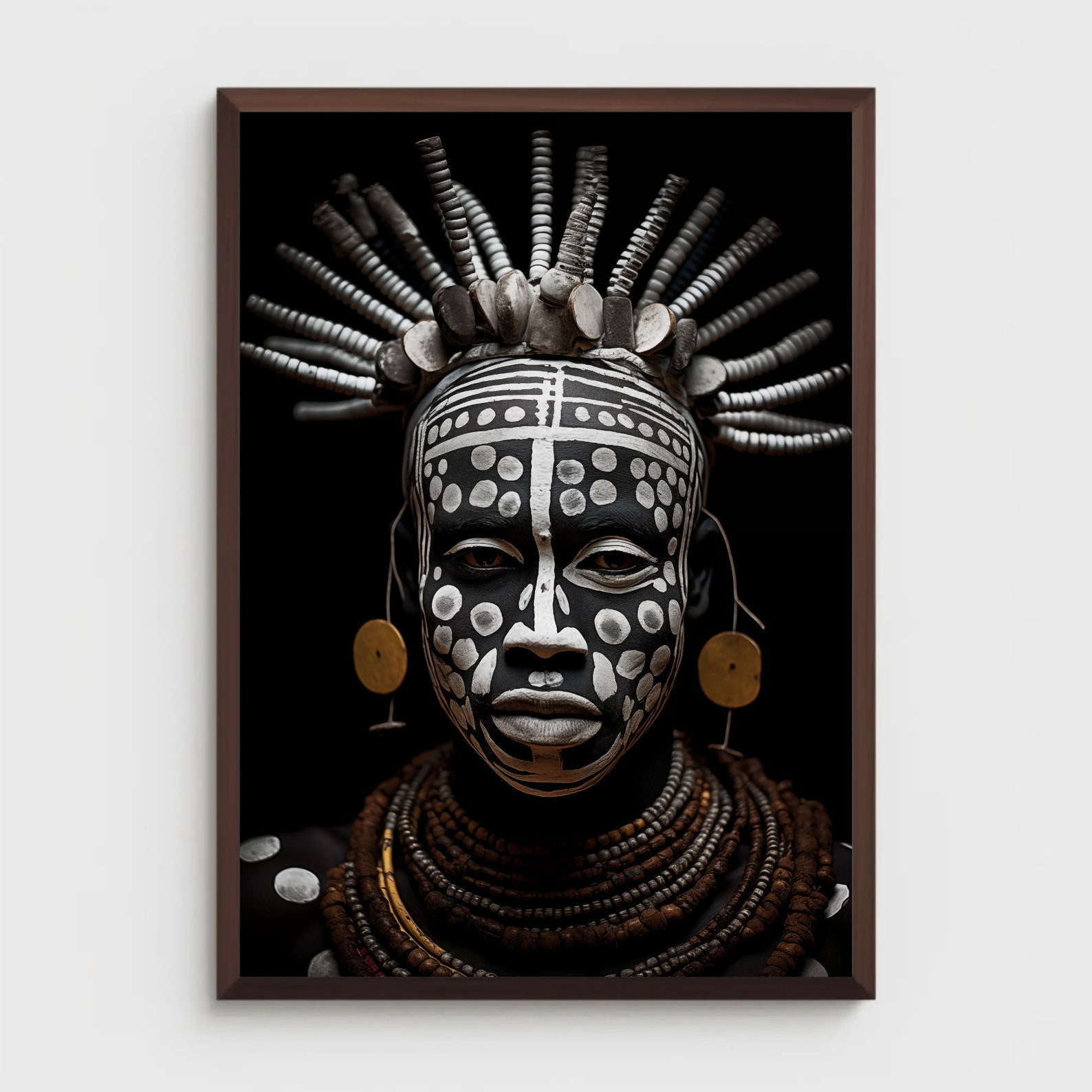 African Tribal Man Printable Art DIGITAL DOWNLOAD Photography Artwork ...