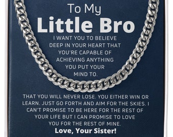 Sister to Brother Necklace - Etsy