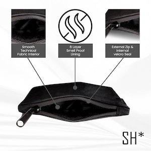 Stashic Smell Proof Mini Pouch, Stash Bag Odor Adsorption Lining, Discreetly Store All Your ...