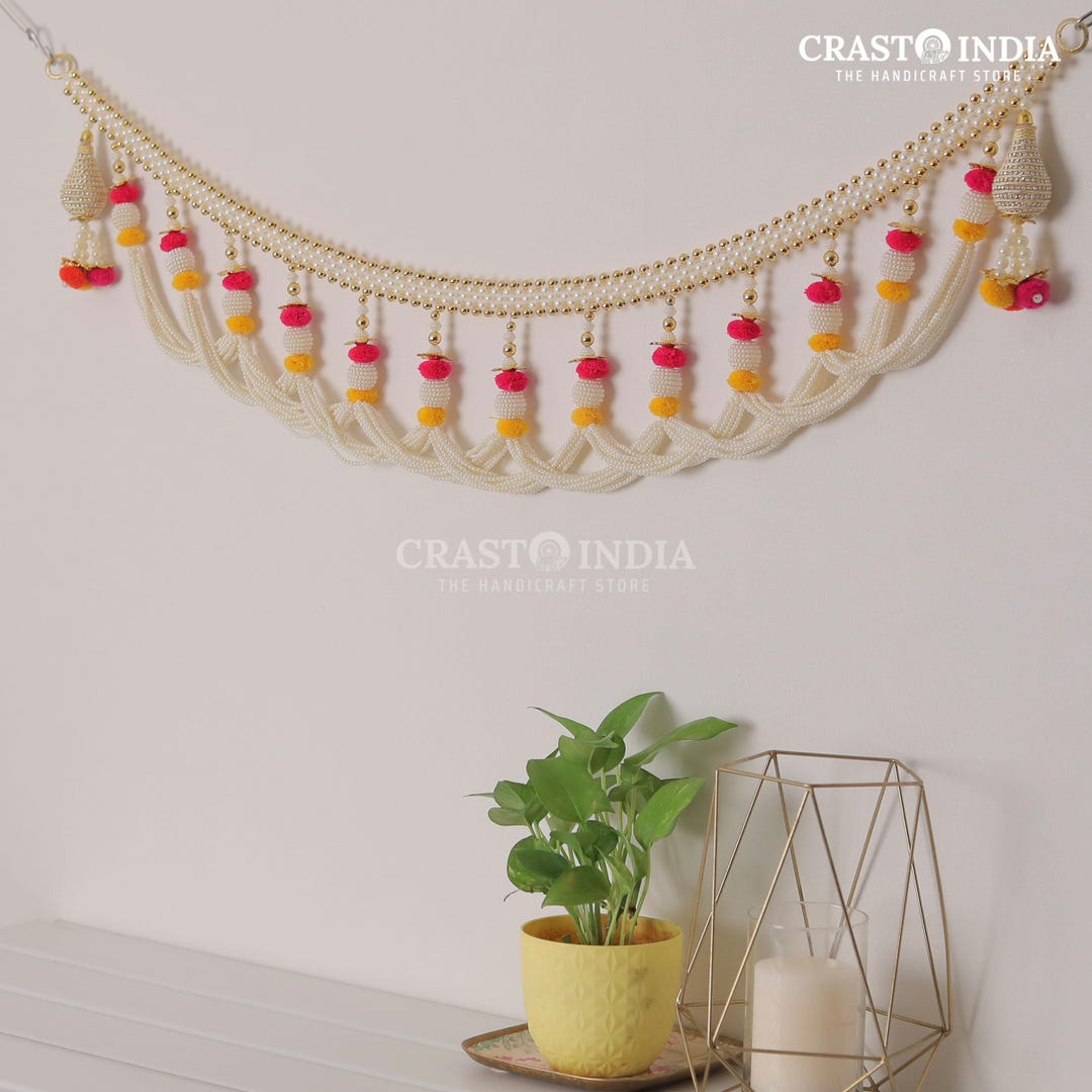Handcrafted Festive Toran: Indian Door Hanging for Diwali, Weddings - Etsy