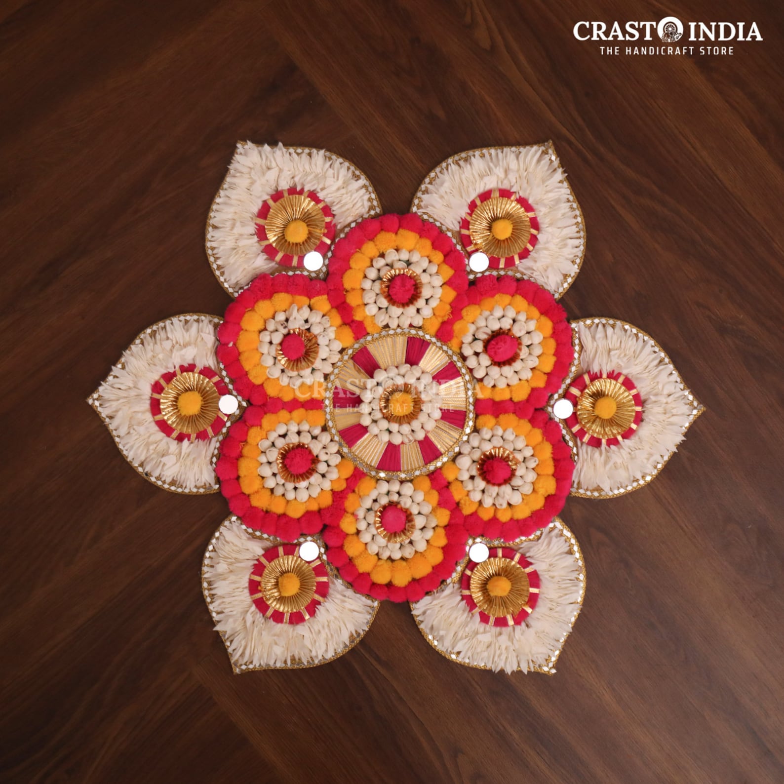 Crasto India Handcrafted Festive Rangoli #32 for Diwali, Weddings, Home ...