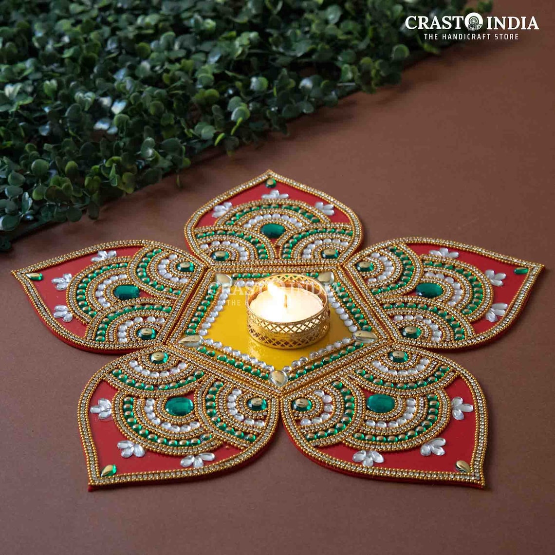 Crasto India Handcrafted Festive Rangoli 12 for Diwali, Weddings, Home ...