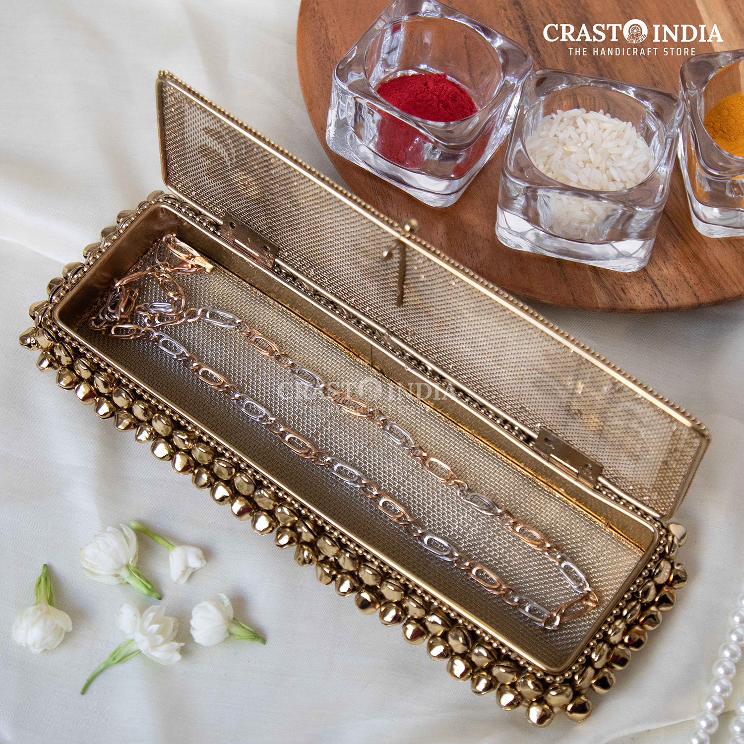 PACK OF 5 Crasto India Handcrafted Boxes 4A Jewellery Cash Box Gifting ...