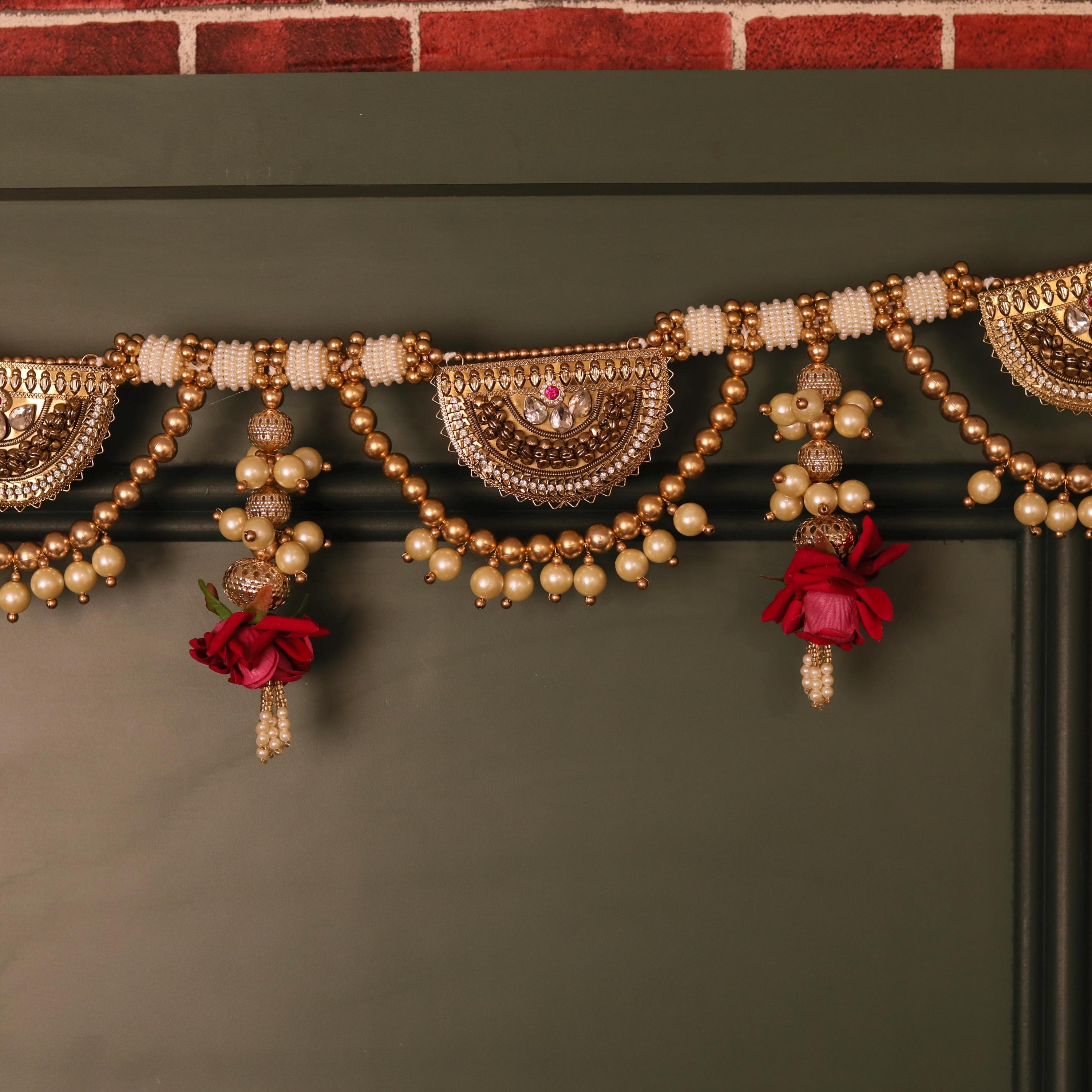 Handcrafted Festive Toran: Indian Door Hanging for Diwali, Weddings (39 ...