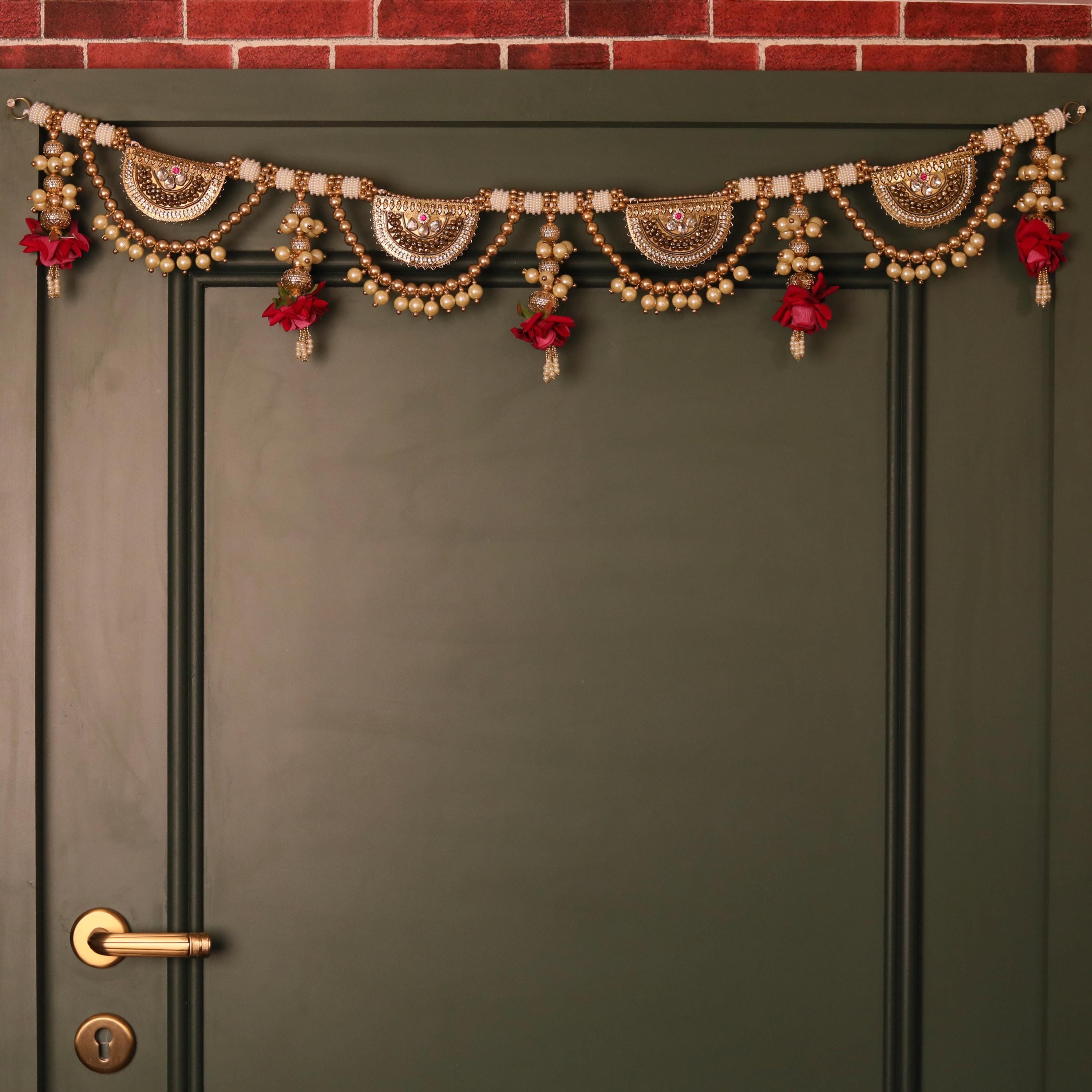 Handcrafted Festive Toran: Indian Door Hanging for Diwali, Weddings (39 ...