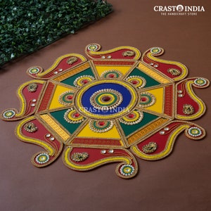 Crasto India Handcrafted Festive Rangoli 6 for Diwali, Weddings, Home ...