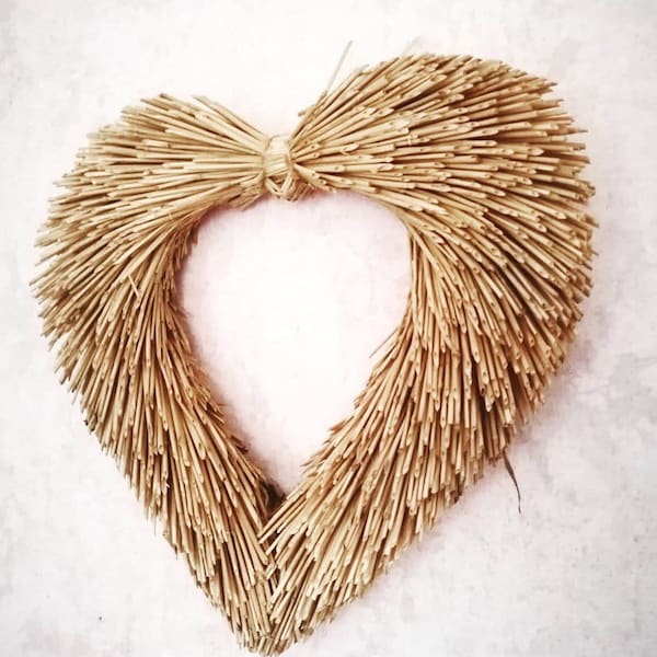 Straw Wreath - Etsy