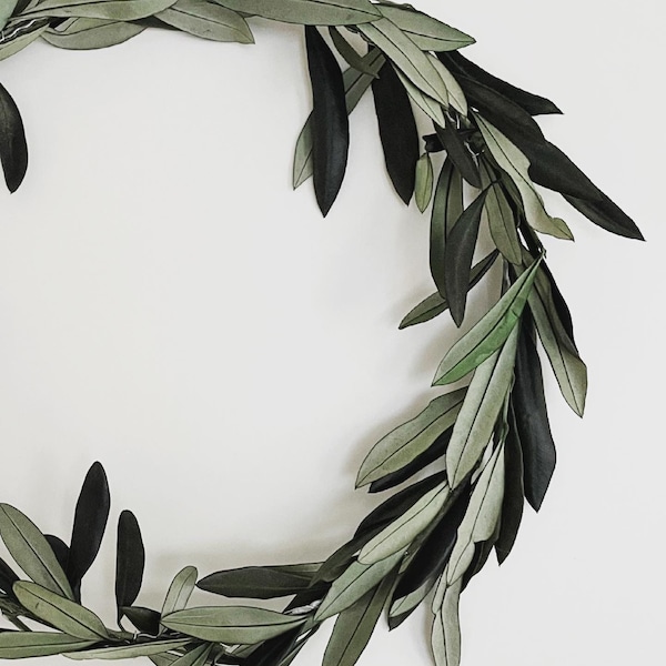 Olive Wreath - Etsy