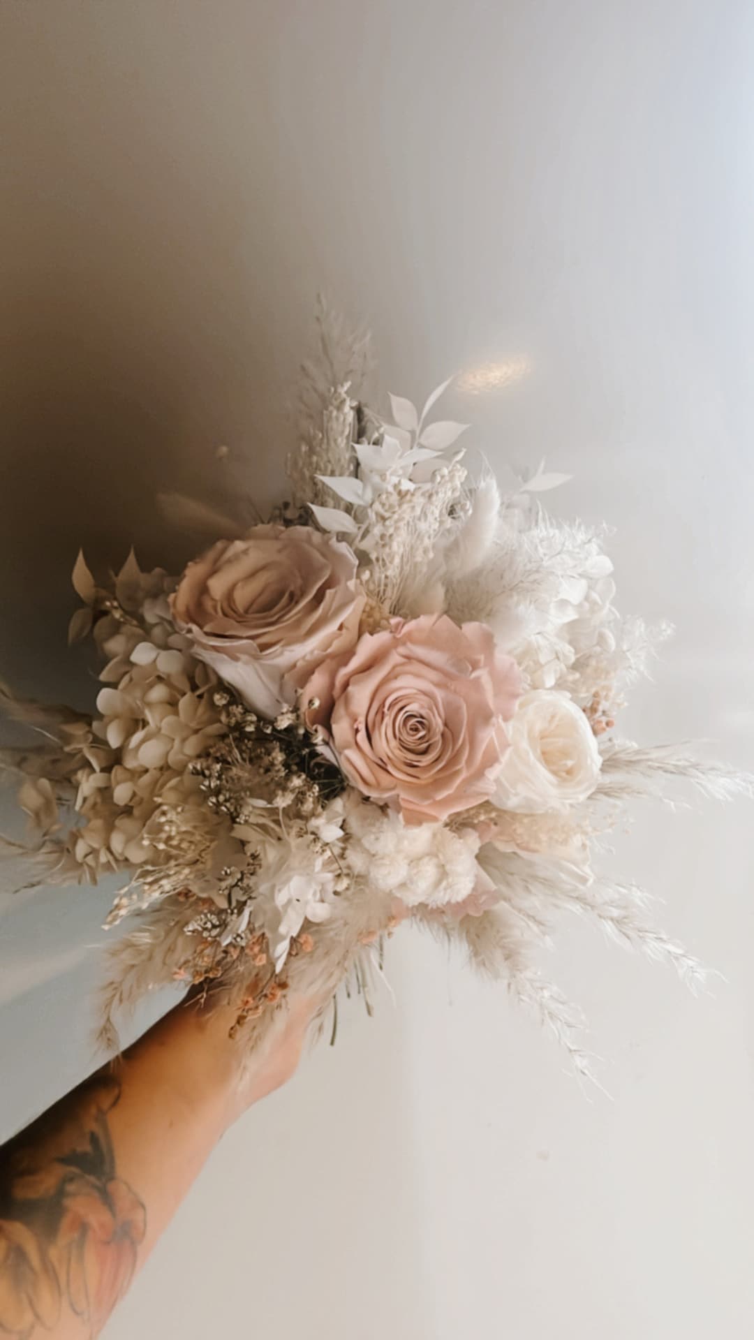 Dried Flower Bridal Bouquet *romantic Blush* - Etsy