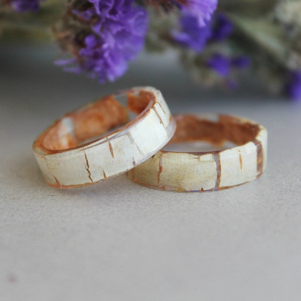 Wood Resin Ring - Etsy