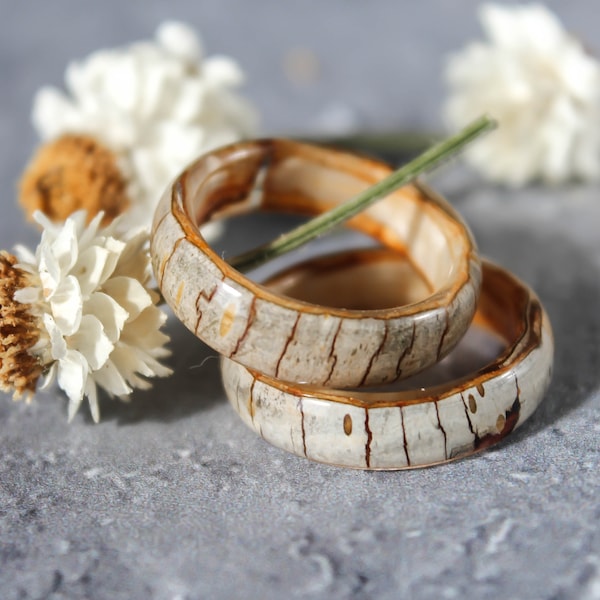 Juniper Bark Rings - Etsy