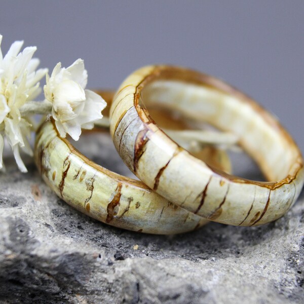 Juniper Bark Rings - Etsy