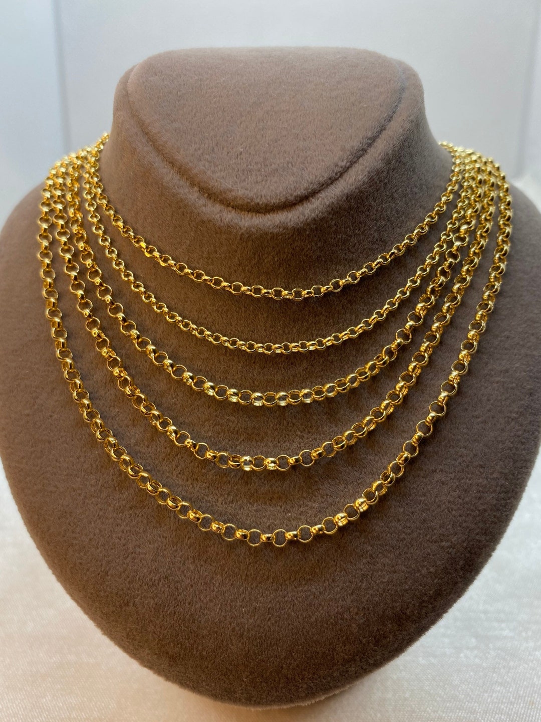 14k Real Gold Rolo Chain ,14k Gold Rolo Chain, Gold Rolo Chain, Rolo ...