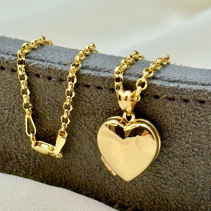 Gold Heart Locket - Etsy