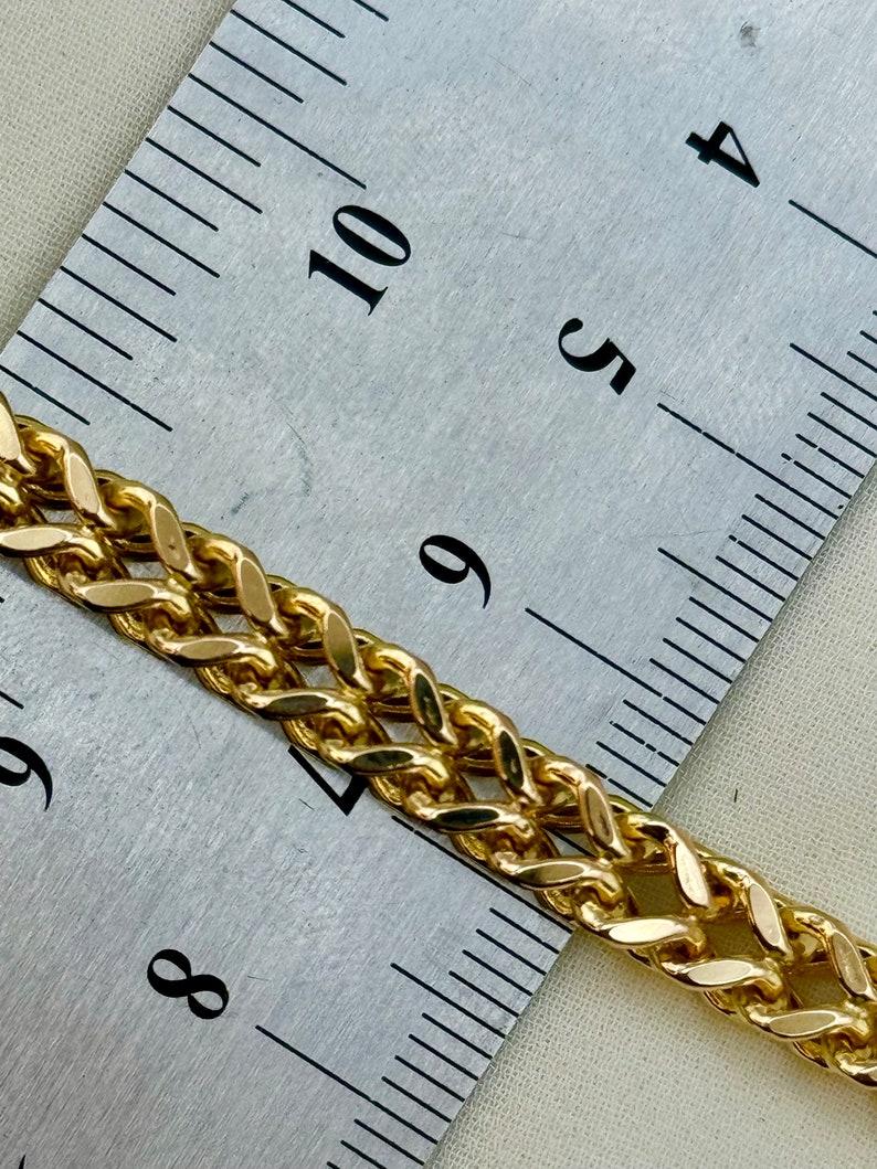 14k Gold Diamond Cut Franco Bracelet - Unisex Gift - Etsy