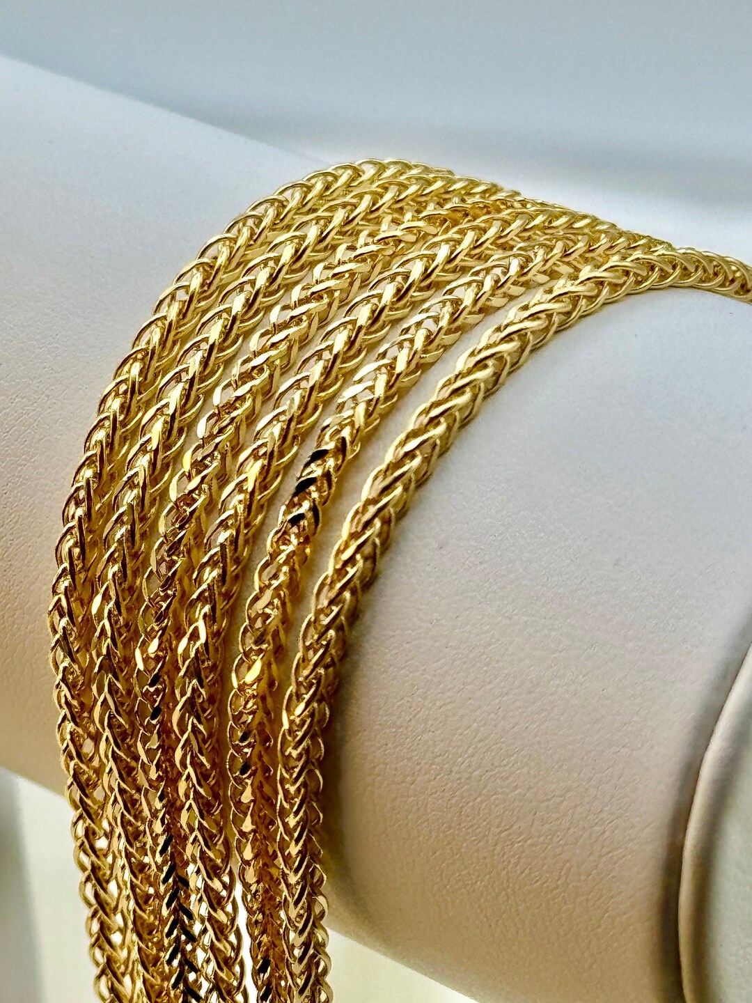 18k Real Gold Franco Chain Necklace, 2.6mm - Gift Boxed - Etsy