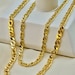 14K Gold Tiger Eye Necklace: Nona Link Chain, Men/women - Etsy