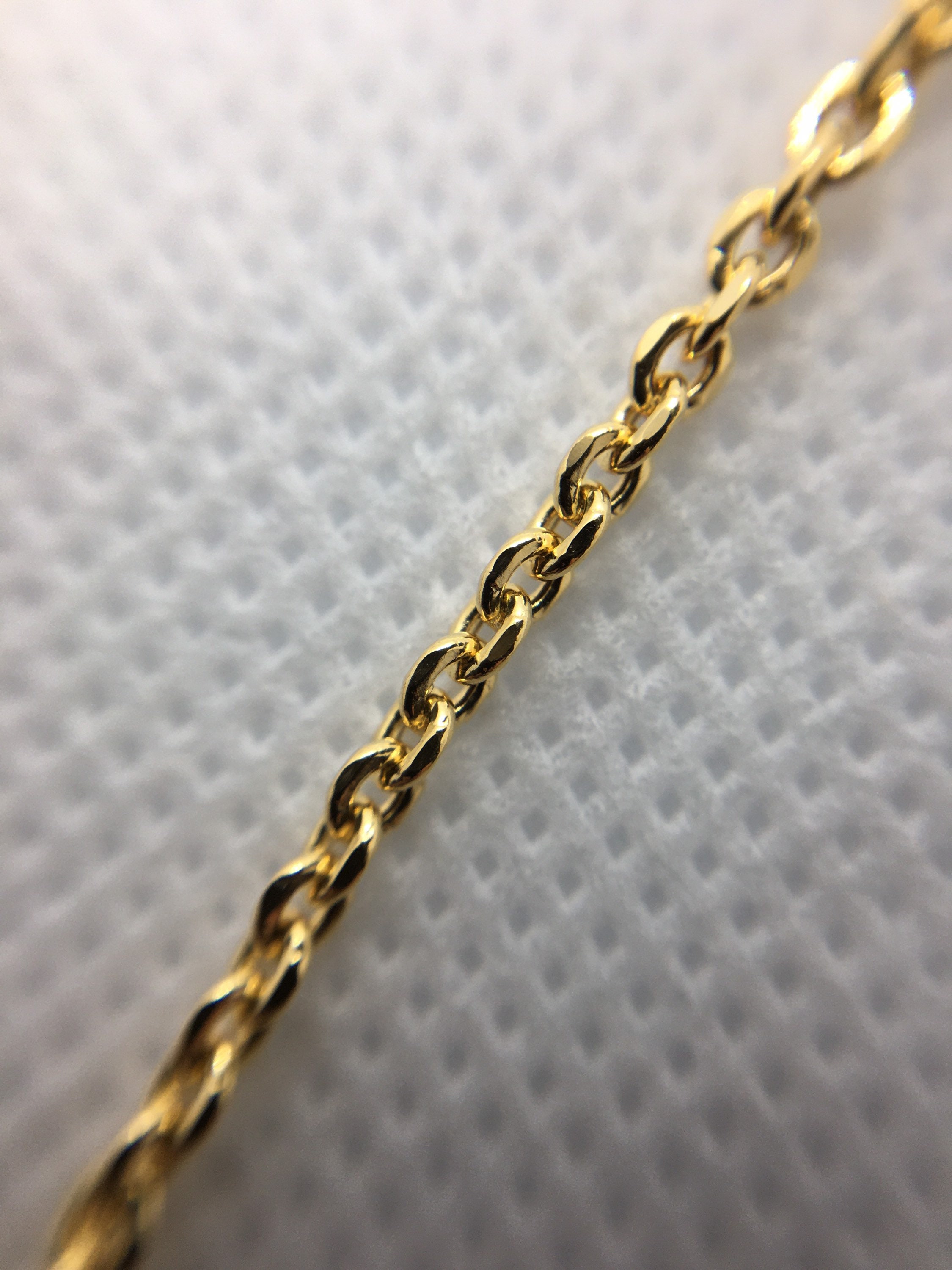 18k solid Gold cross necklace 20 inches | Etsy