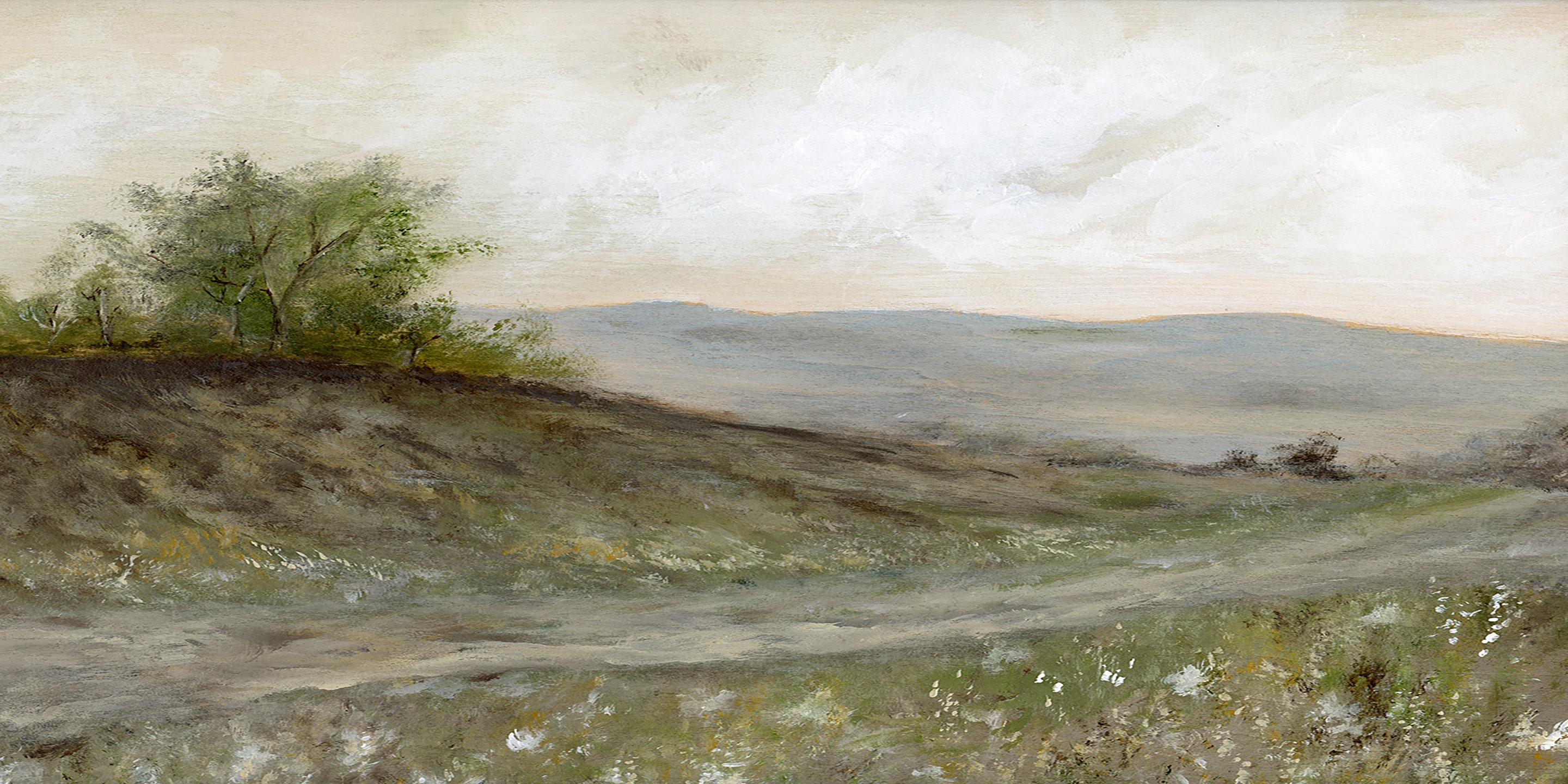 Field Painting, Neutral Artwork, Wall Art, Art Print, Neutral Painting ...