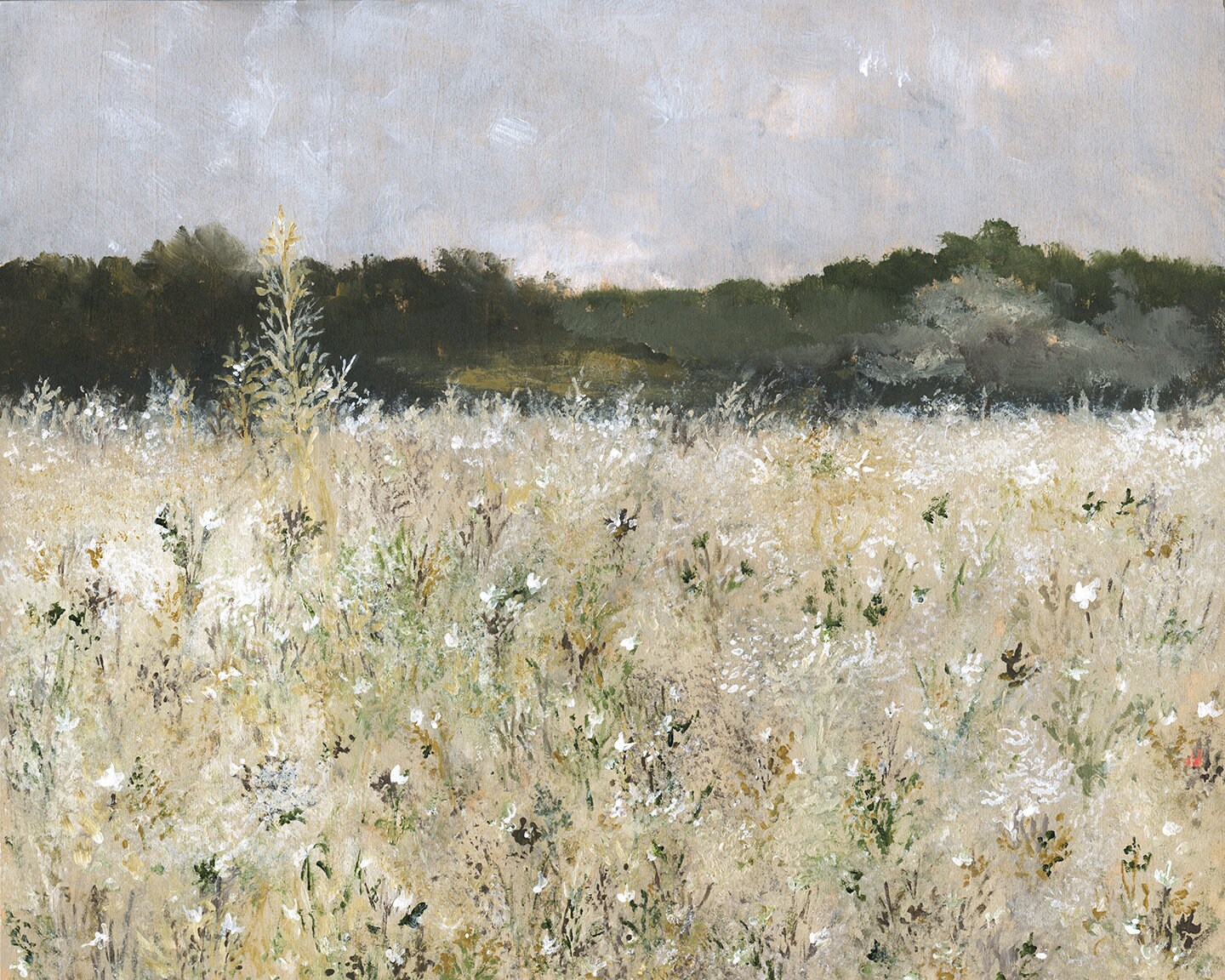 Field Painting, Neutral Artwork, Wall Art, Art Print, Neutral Painting ...