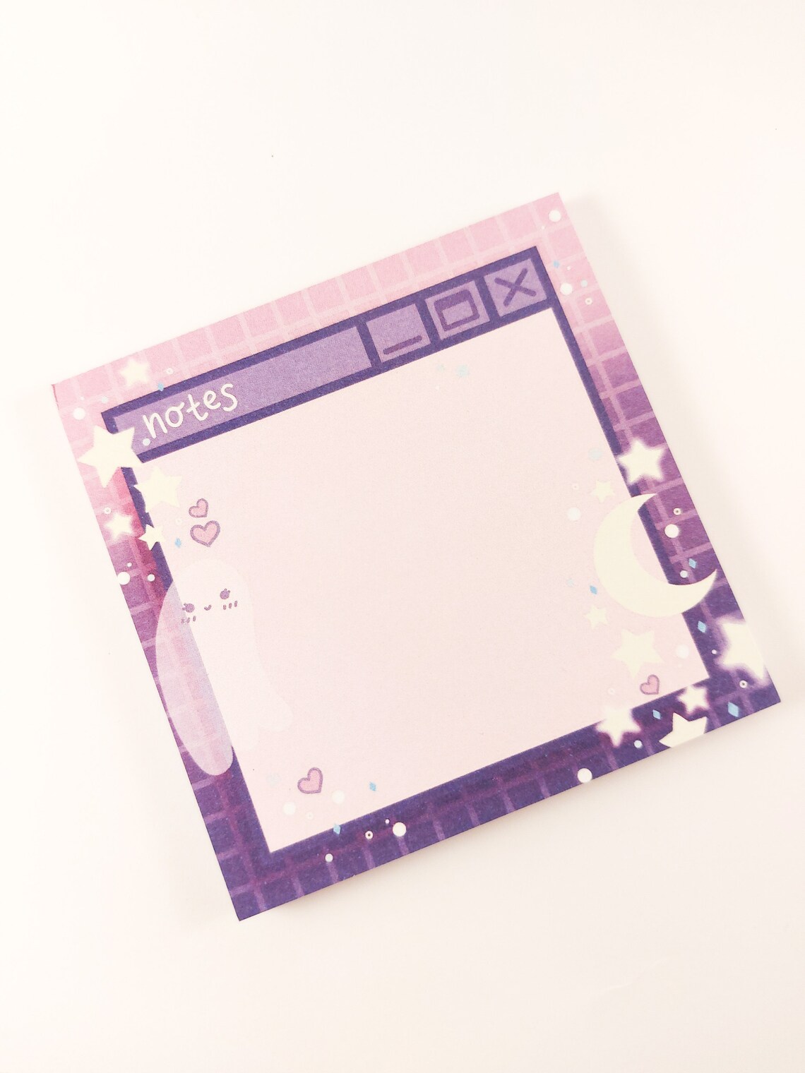 Ghost Night Digital Vaporwave Memo Note Pad / Cute Kawaii - Etsy