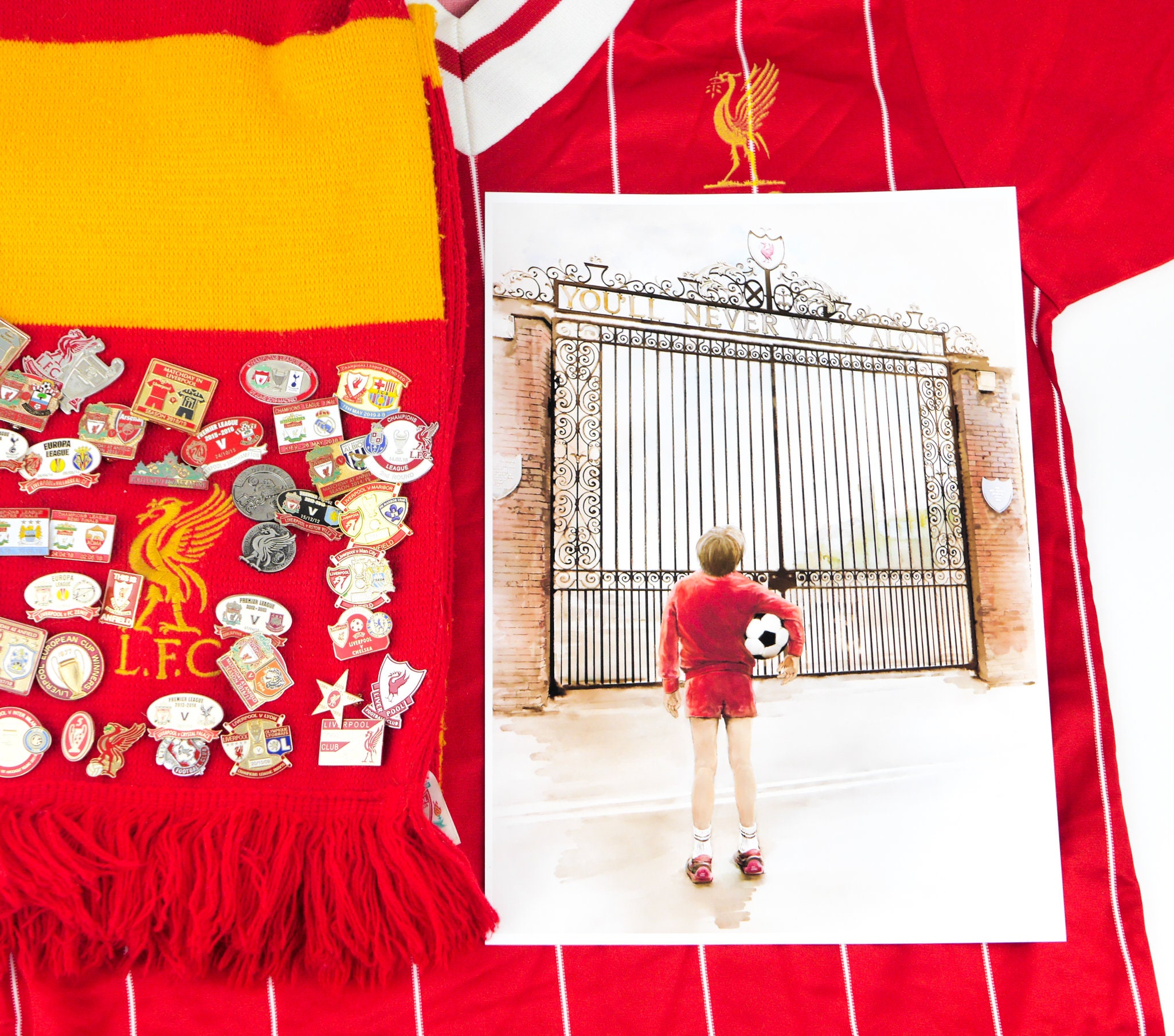 Shankly Gates Liverpool Print Liverpool Art LFC Wall Art Liverpool Gift ...