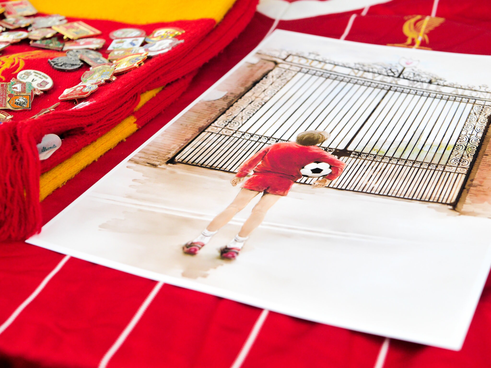 Shankly Gates Liverpool Print - Liverpool Art - LFC Wall Art ...