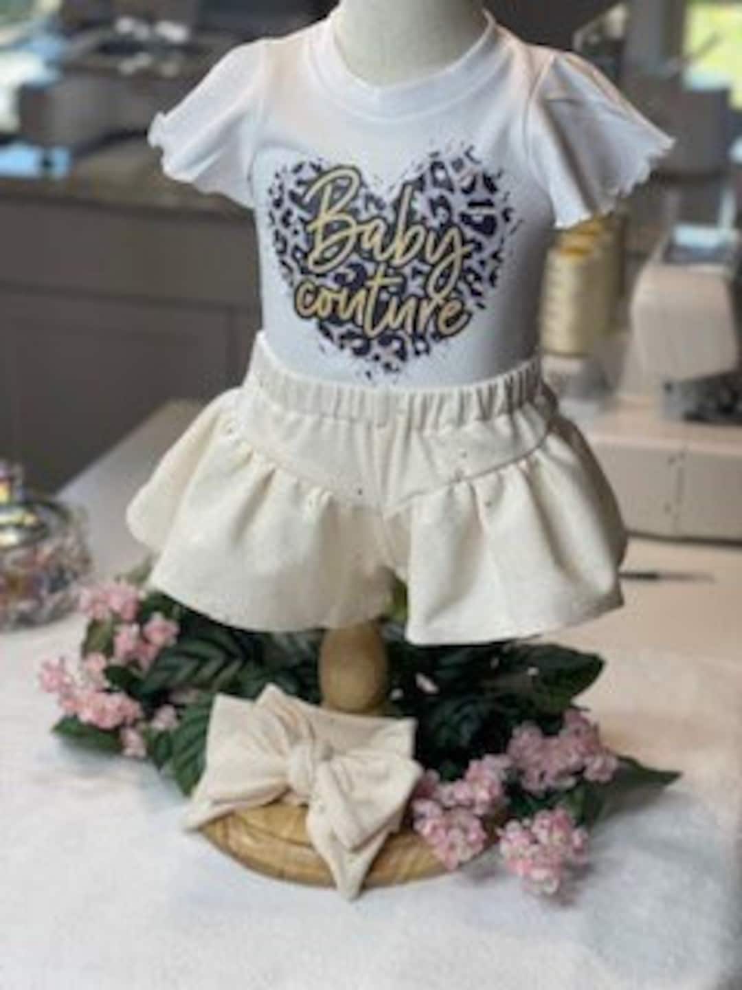 Baby Couture, Designer Baby Outfits, Baby Girl Outfits, Girl Shorts ...