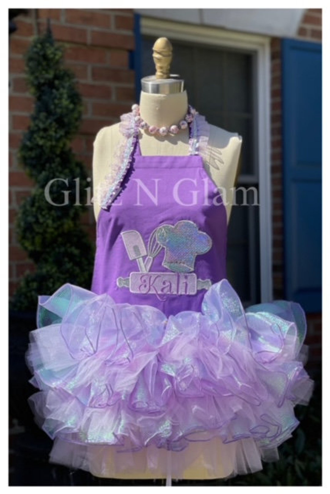 Glam Apron, Kids Apron, Kids Cooking Apron, Apron, Party Apron ...