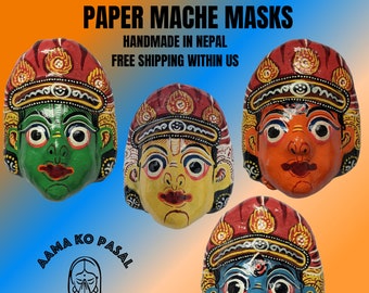 Paper Mache Art Mask (You'll Enjoy) | Etsy