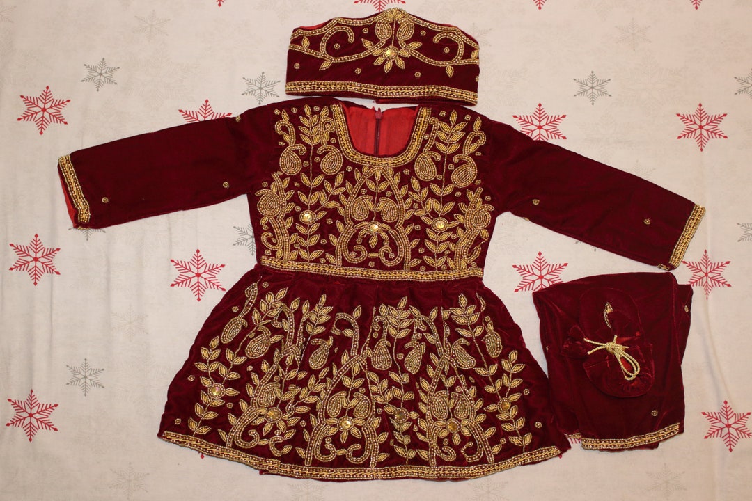 Pasni Dress for Baby Girl Made in Nepal for the Rice Feeding Ceremony ...