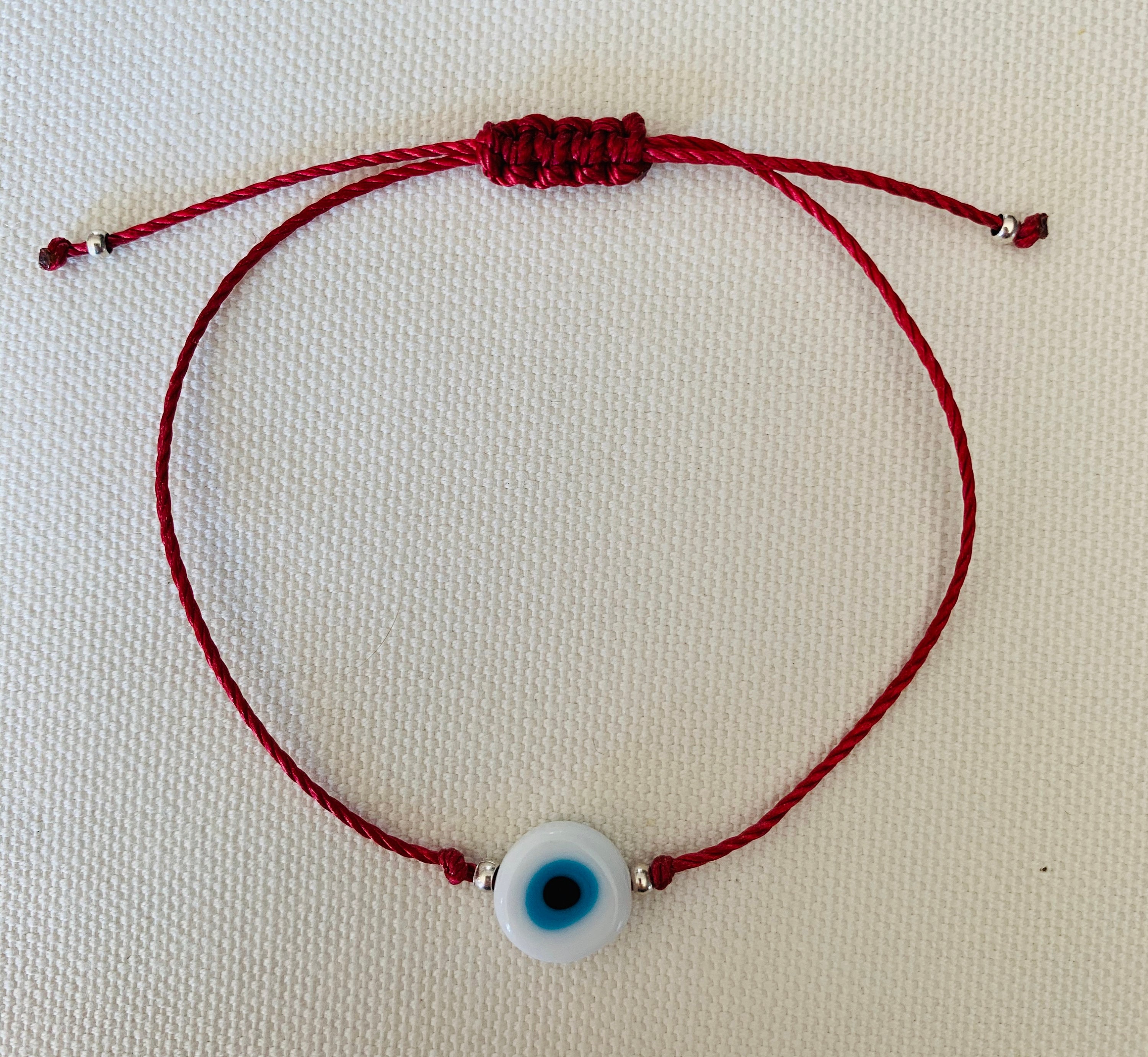 Handmade Evil Eye String Bracelet 3 Colors, Boho Minimal Jewelry,amulet ...