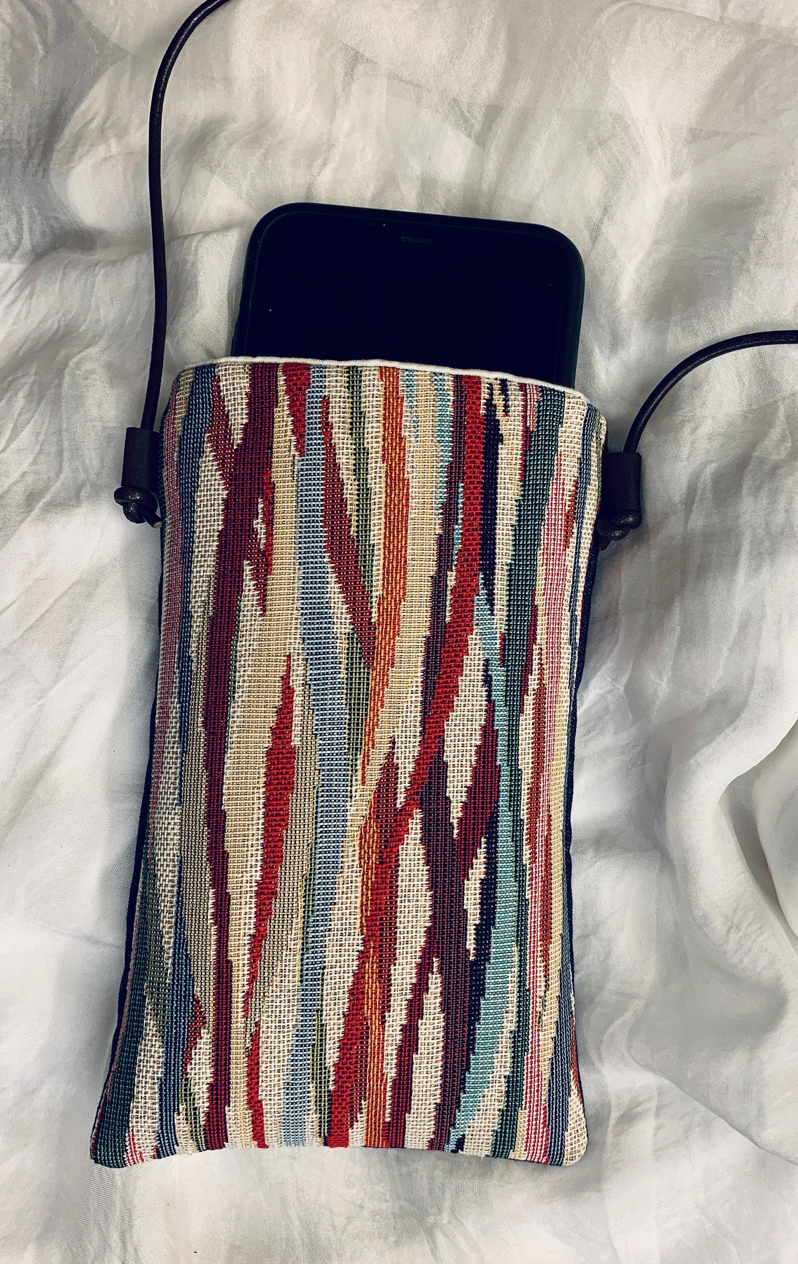 Handmade Cell Phone Tapestry Pouch Fabric Purse Eye Glass - Etsy