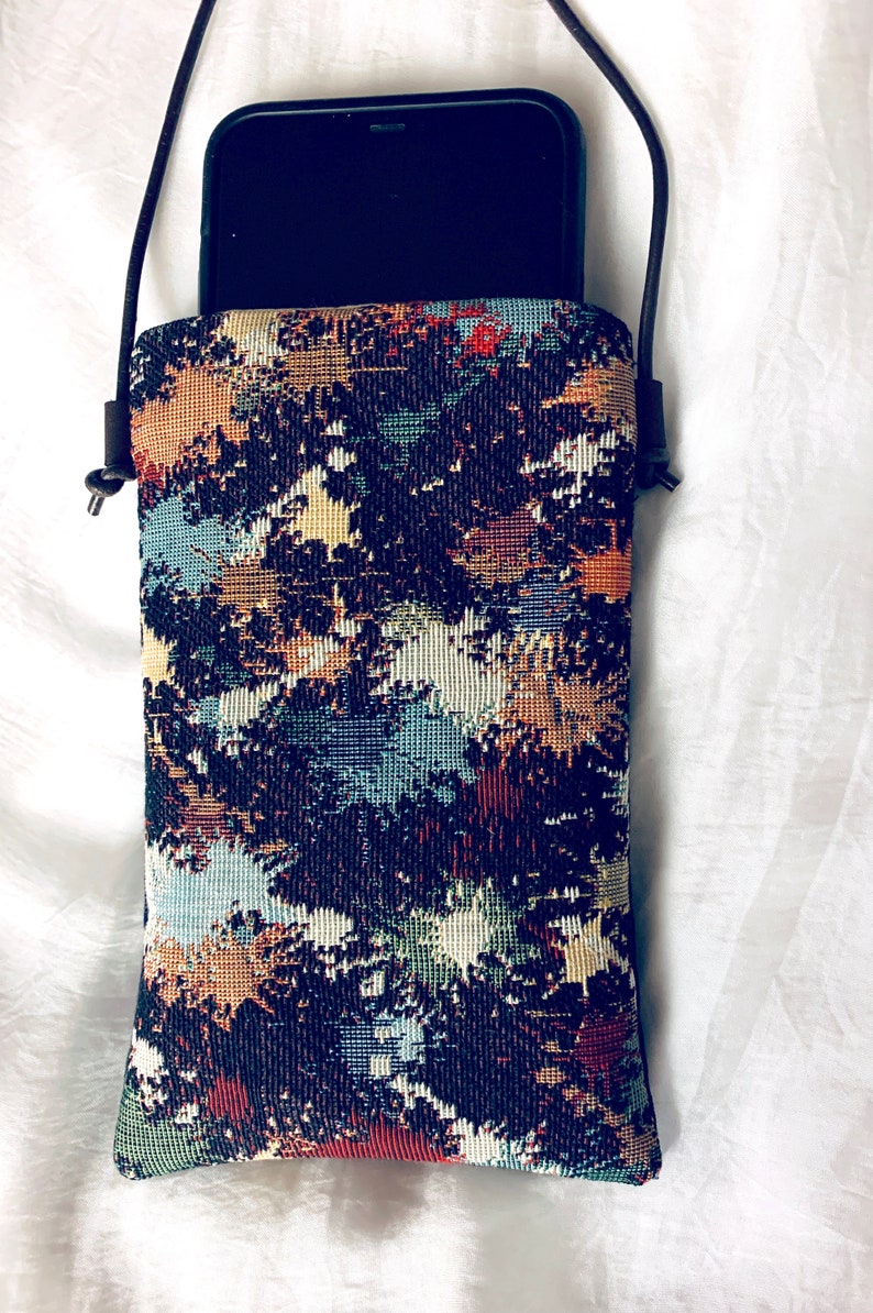 Handmade Cell Phone Tapestry Pouch Fabric Purse Eye Glass - Etsy