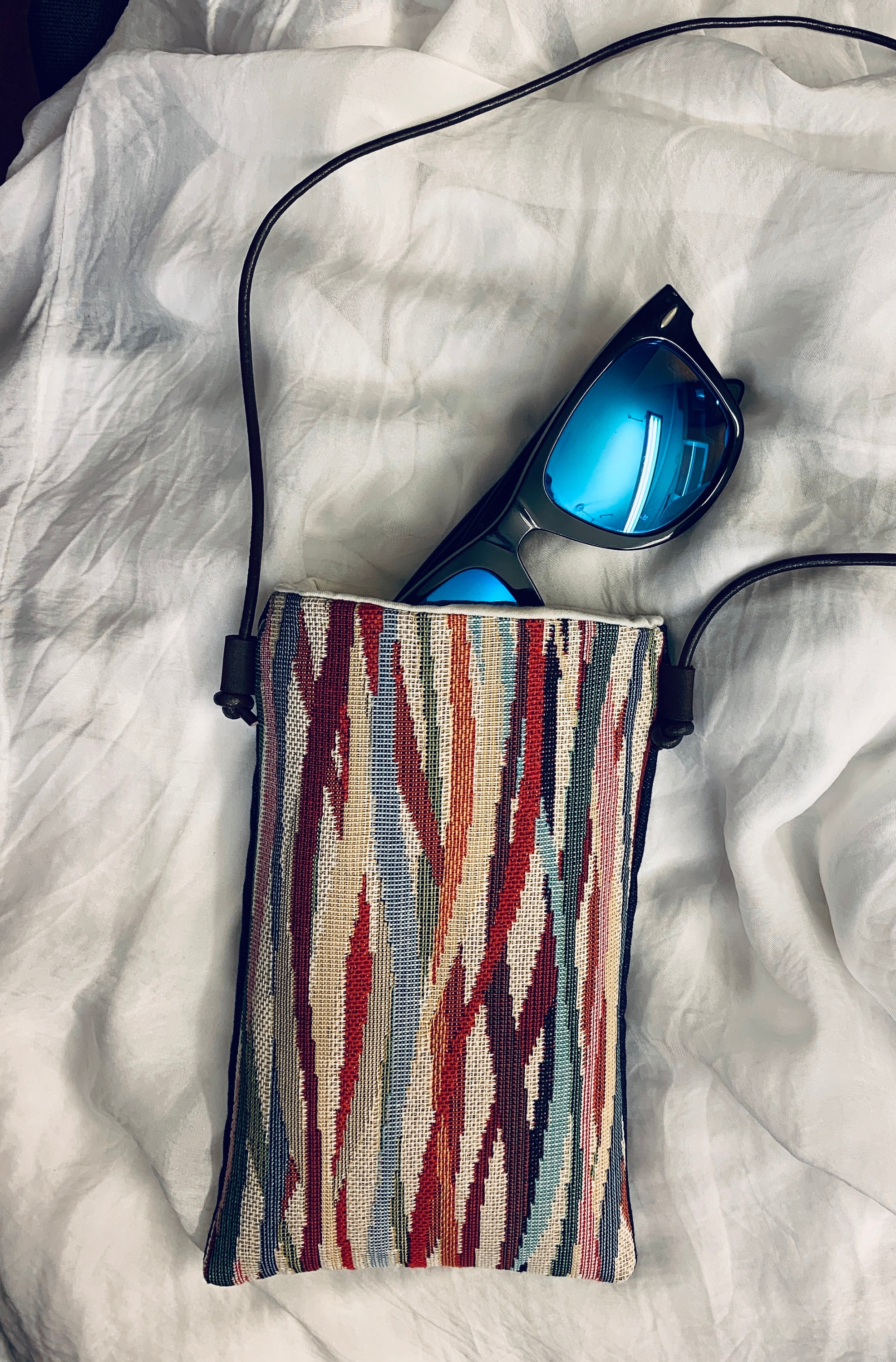 Handmade Cell Phone Tapestry Pouch, Fabric Purse, Eye Glass Carrier ...