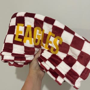 Customized School Blanket, School Fleece Blanket Personalized ...