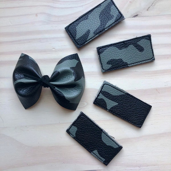 Camouflage Hair Bow - Etsy
