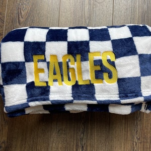 Customized School Blanket, School Fleece Blanket Personalized ...