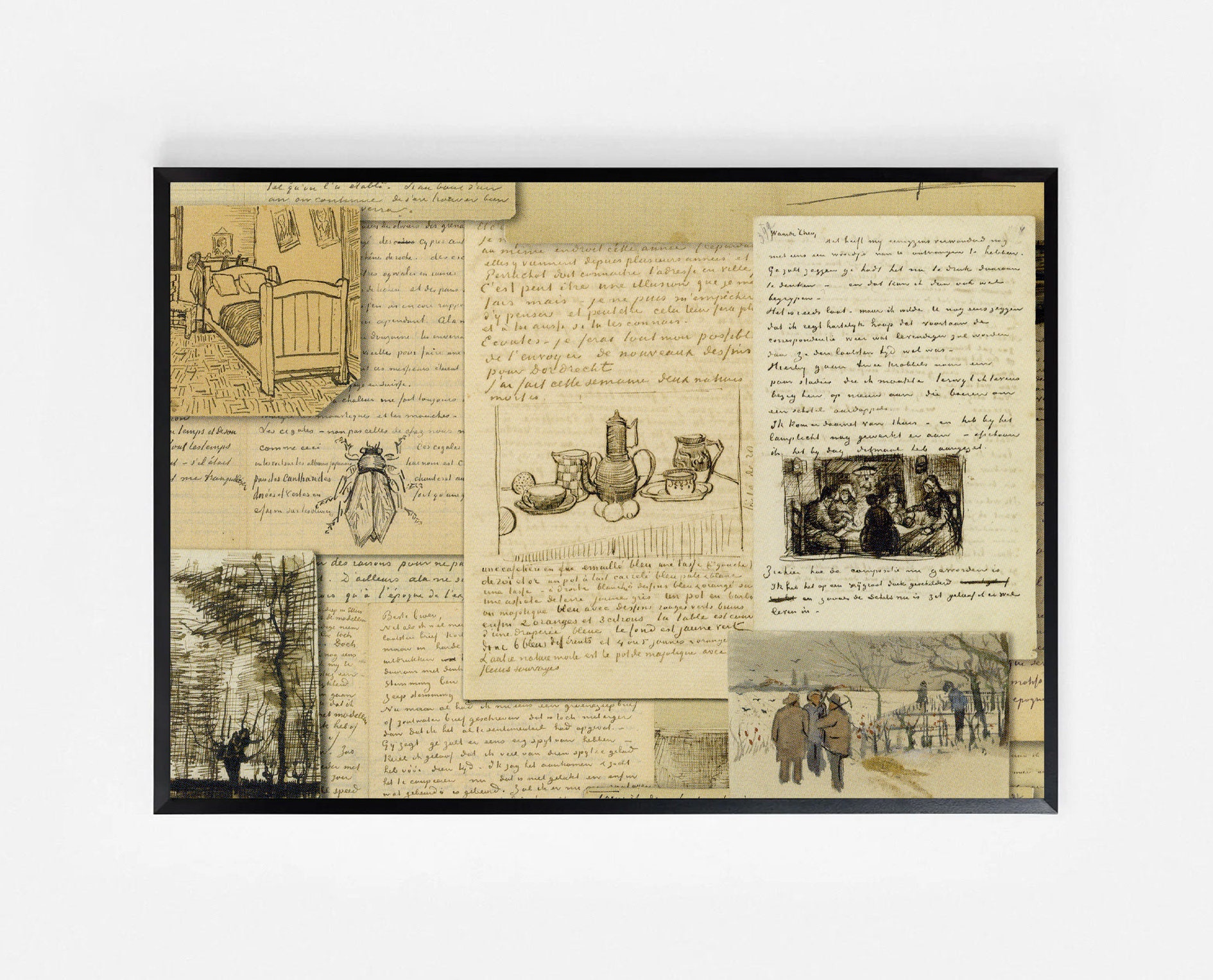 Digital Print Download by Vincent Van Gogh "letters", Printable Wall ...